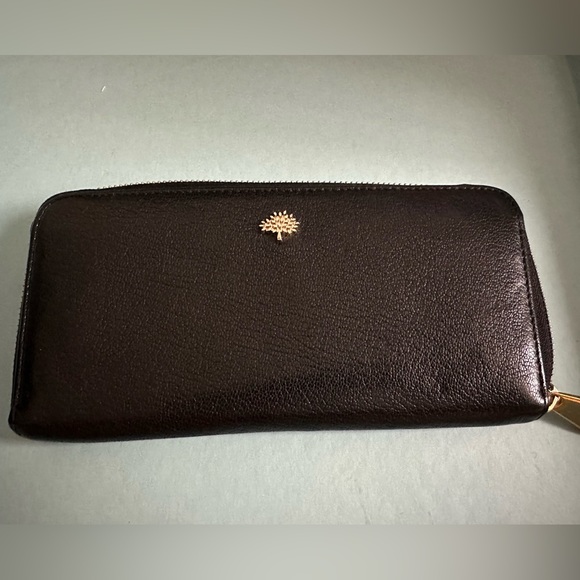 Mulberry | Bags | Mulberry Leather Wallet In Black | Poshmark